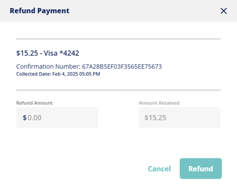 Refund patient payments in SR Pay